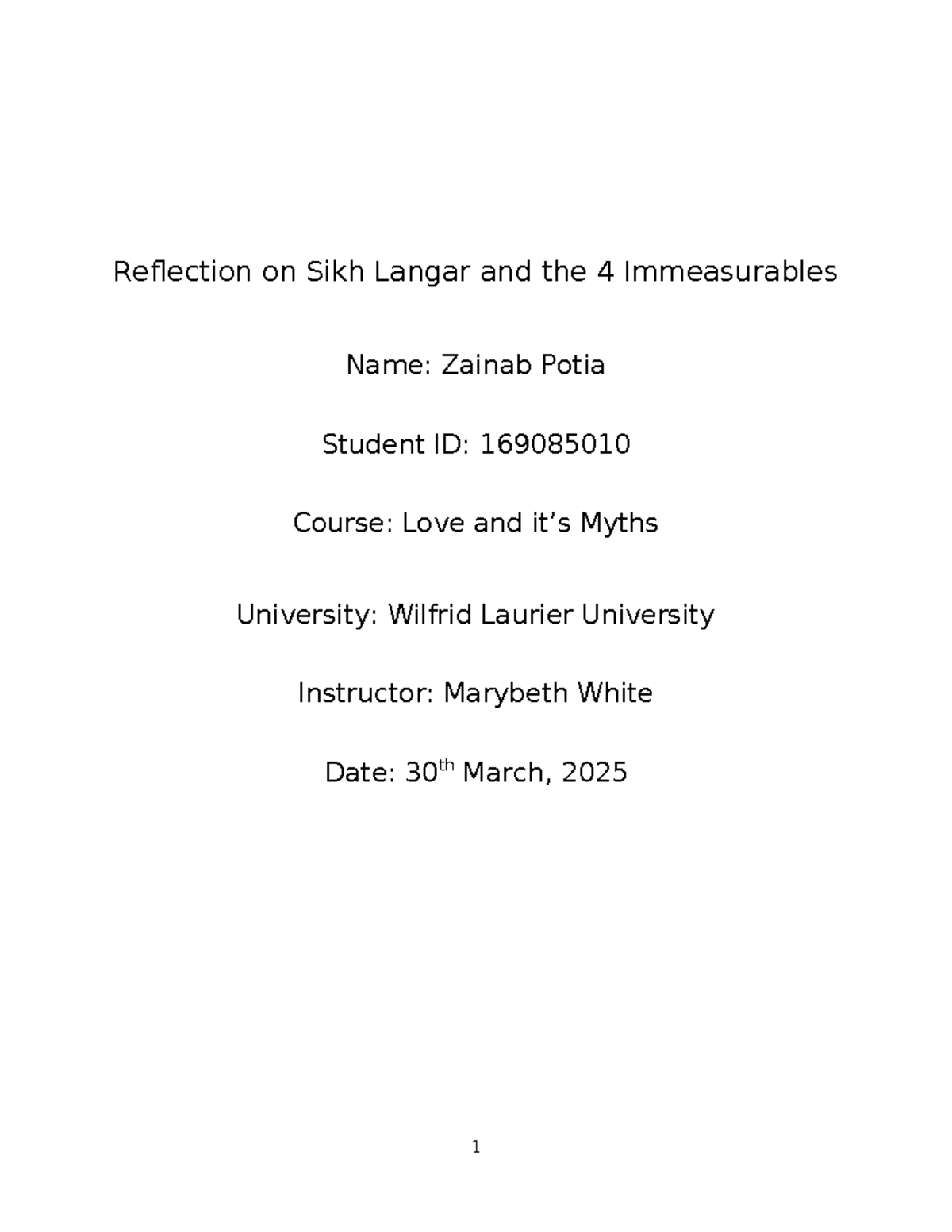Reflection on Sikh Langar and the 4 Immeasurables - Reflection on Sikh ...