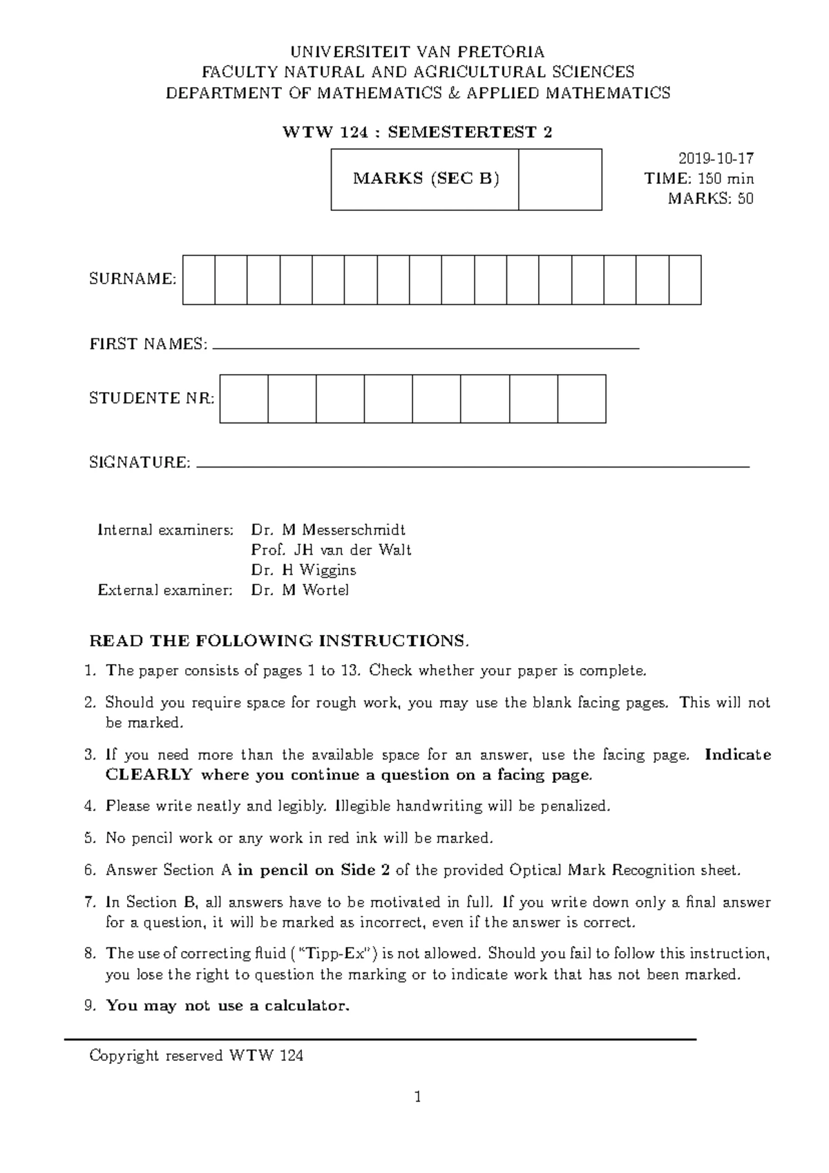 Assessment Instruction No. 03 of 2025: Marking Applications for NSC ...