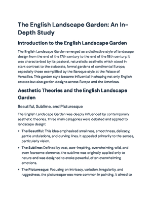 Historical Evolution of Landscape Architecture: Middle Ages to Baroque ...