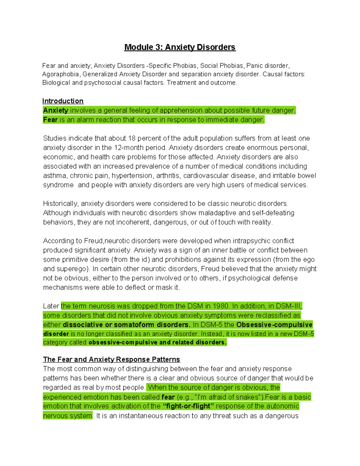 Module III: Anxiety Disorders - Phobias, Panic, and Treatment Insights ...