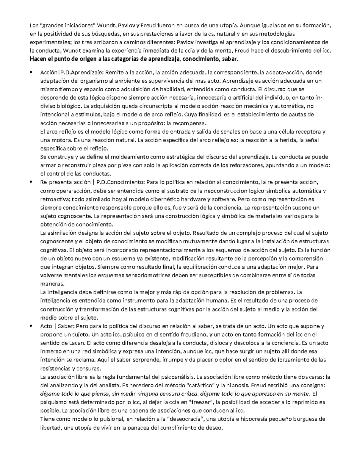 Políticas del Discurso 3: Wundt, Pavlov y Freud en la Búsqueda del ...