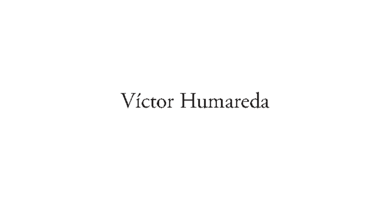 Víctor Humareda: Correspondencia, Identidad y Arte (UNSA) - Studocu