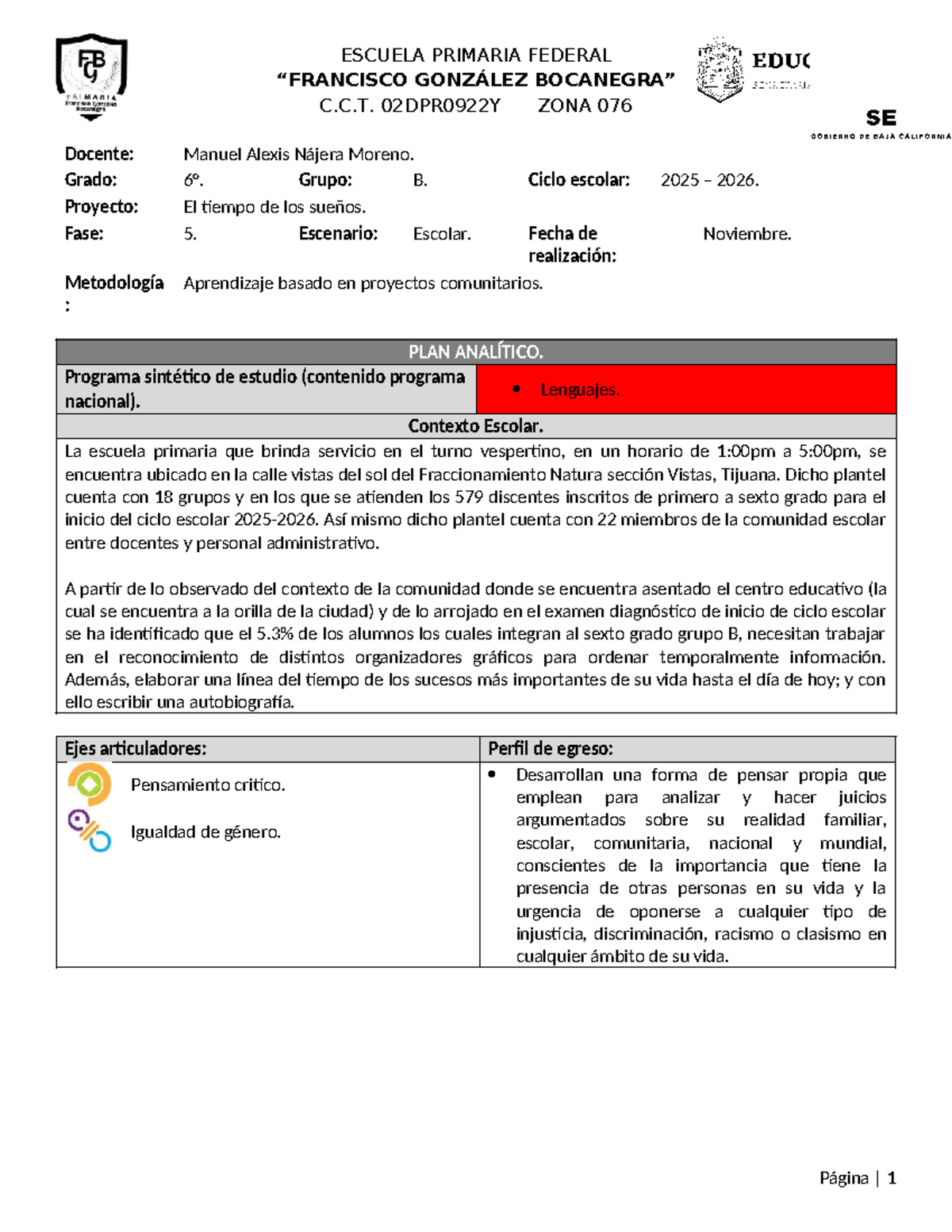 Proyecto de Autobiografía y Línea del Tiempo - Lenguas 2025-2026 - Studocu