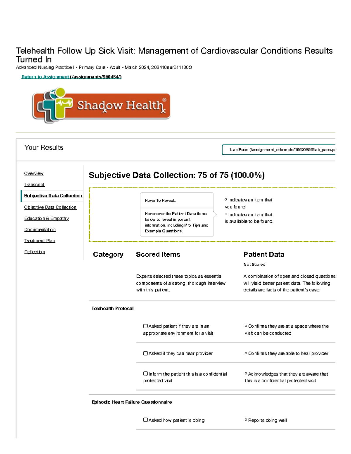 Telehealth Follow-Up: Cardiovascular Management in Advanced Nursing ...