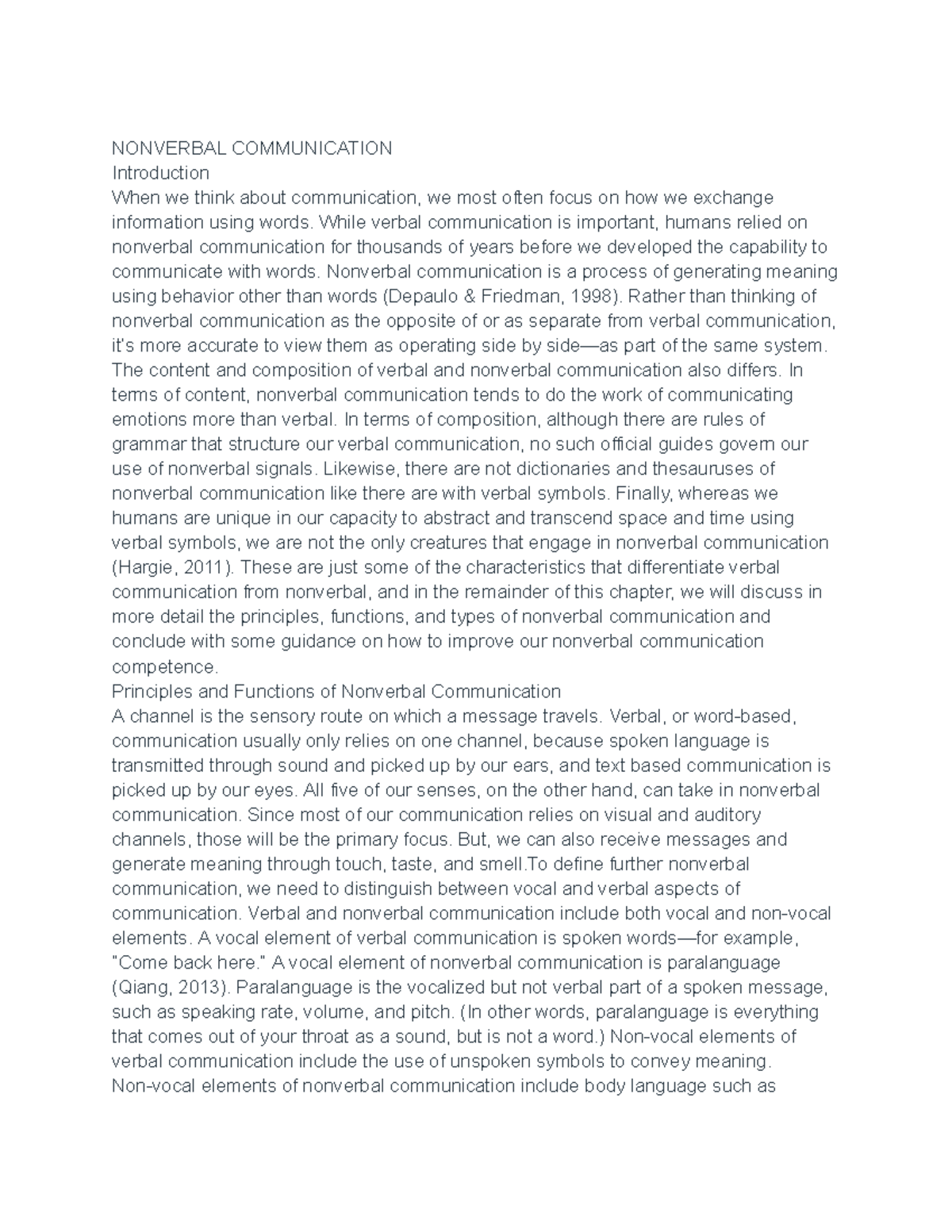 Nonverbal Communication Strategies: Competence Training Overview - Studocu