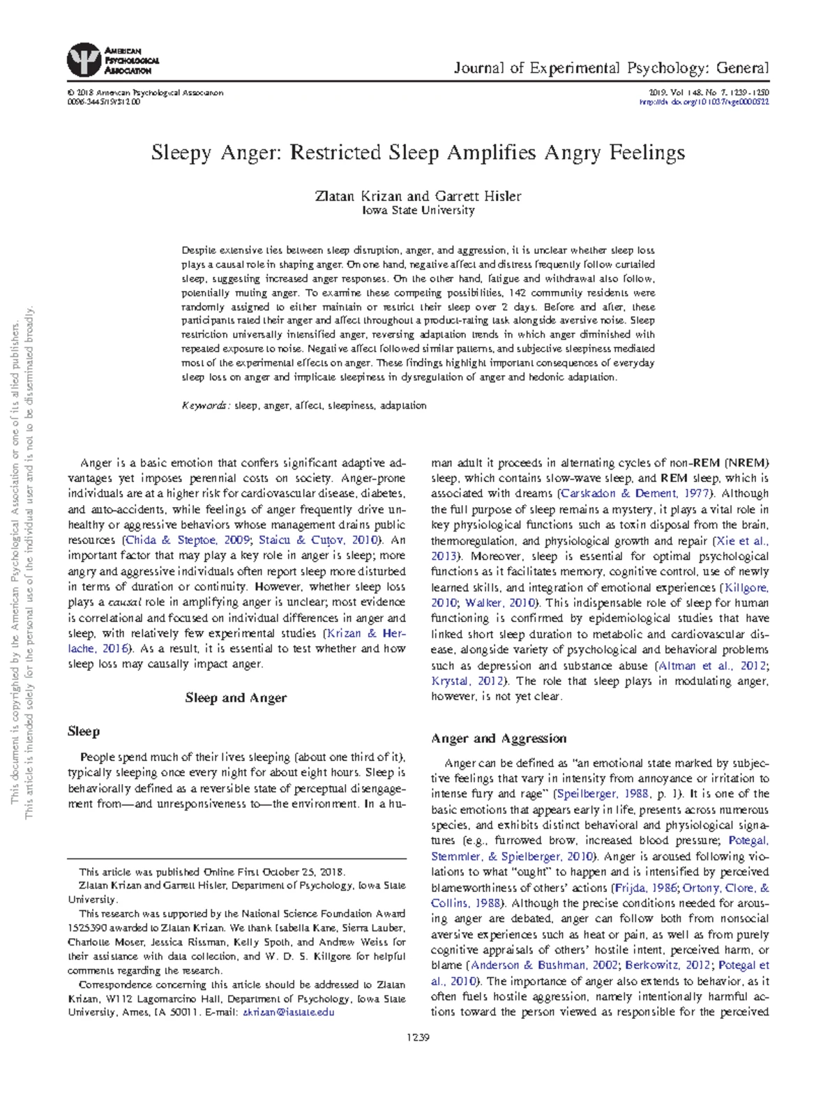 The Impact of Sleep Deprivation on Anger: Findings from a Study - The ...