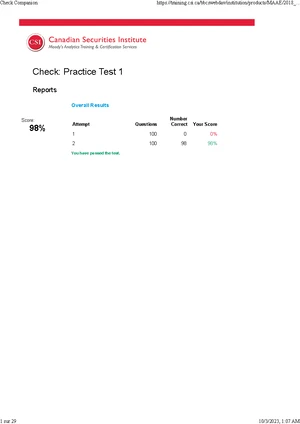 IFC-Practice Test 1 - Practice Test 1 - Check: Practice Test 1 Reports ...