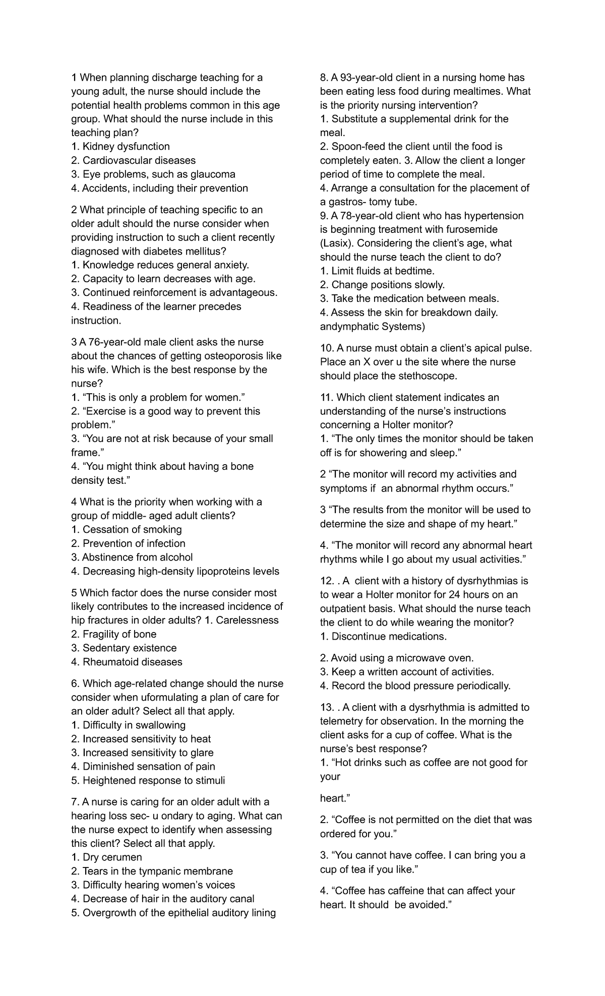 NUR 101: Discharge Teaching and Health Considerations for Young Adults ...