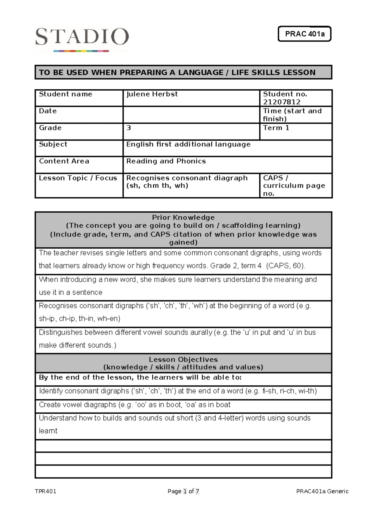 NST G4 Term 4 Natural Sciences & Technology Lesson Plans 2023 - Studocu