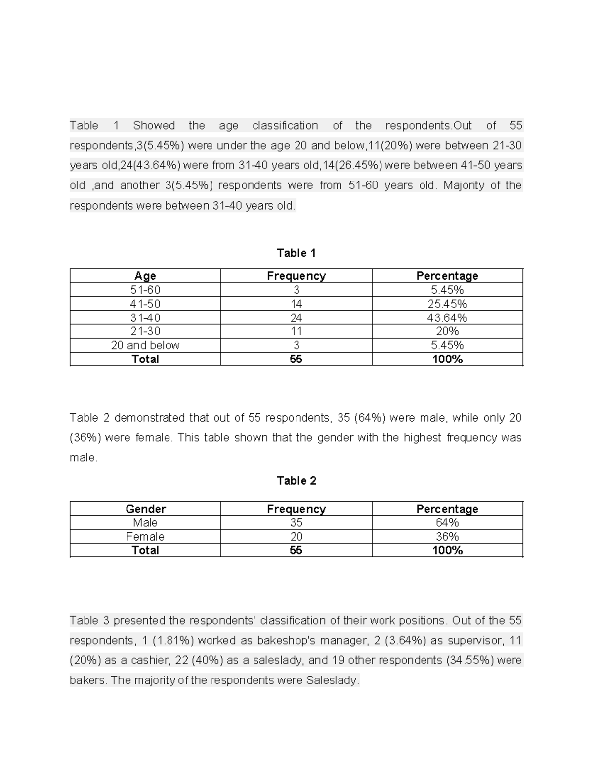 Quantitative Research Draft - Table 1 Showed the age classification of ...