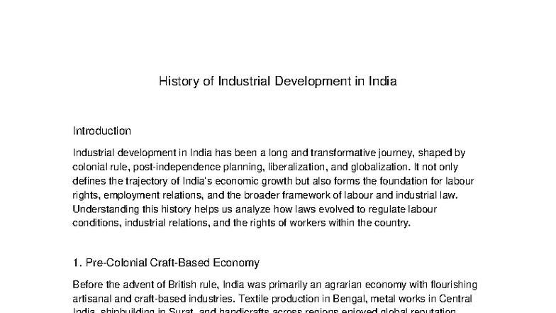 History of Industrial Development in India: A Comprehensive Overview ...