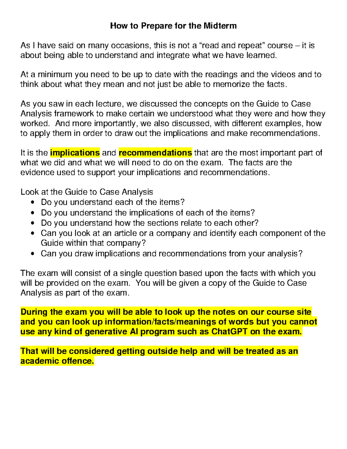 Midterm Exam Prep Guide: Key Strategies and Tips - Studocu