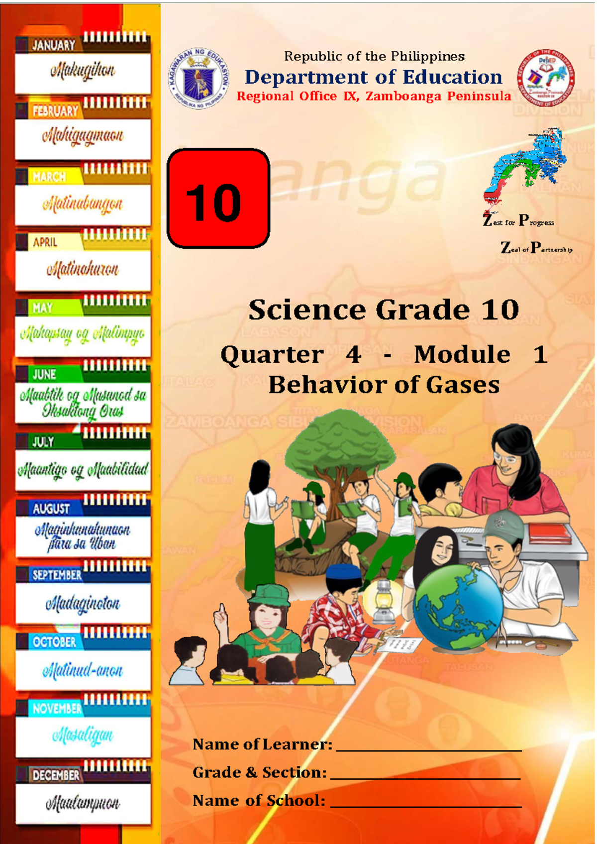 Science 10: Quarter 4 - Module 1 on Gas Behavior (2023-2024) - Studocu
