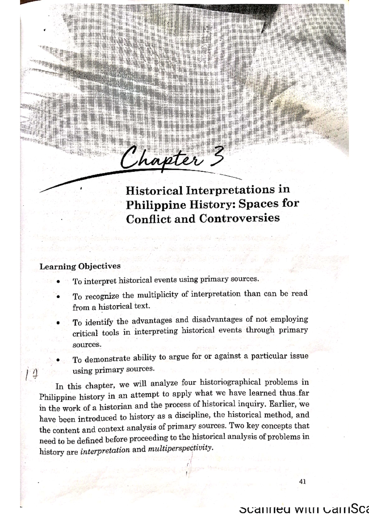 Chapter 3 (Hist. 3-4): Analyzing Historical Interpretations in the Philippines - Studocu