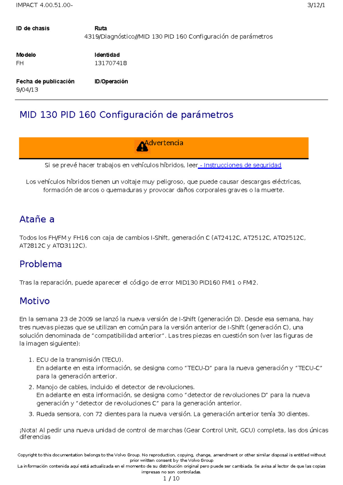 Impac Volvo - DESCRIPCION DE TECU - SNAPSHOT 8 Copyright to this ...