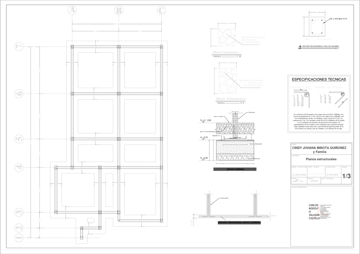 Archivo Tramite 57049 plano estructural - 1/ Planos estructurales ...