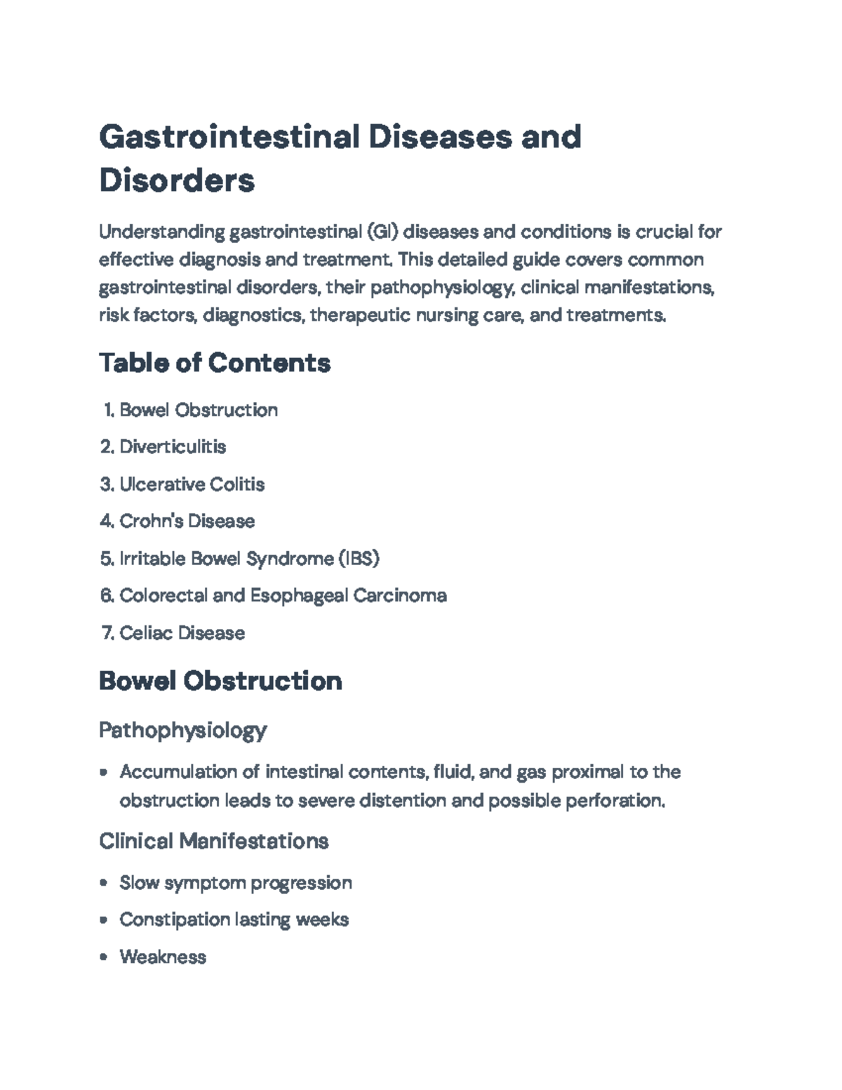 Gastrointestinal Diseases and Disorders: A Comprehensive Guide ...