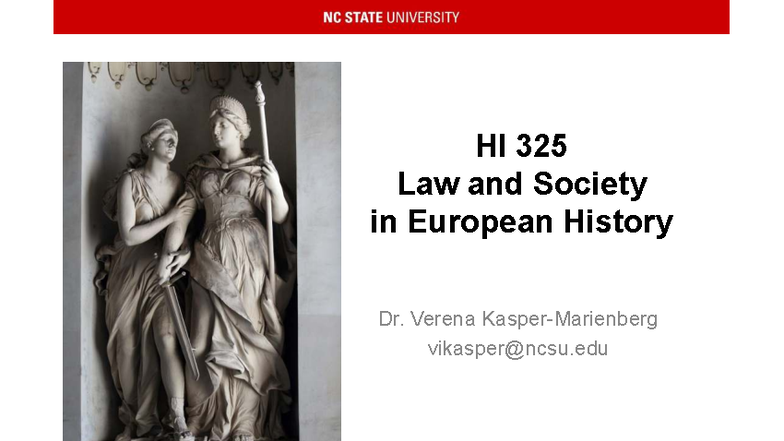 HI 325: Codification and Nationalism in European Legal History - Studocu