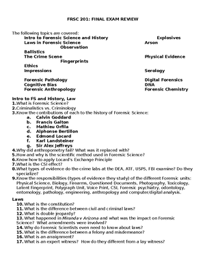 Copy of Forensic Science Midterm Practice - The _________ unit applies ...
