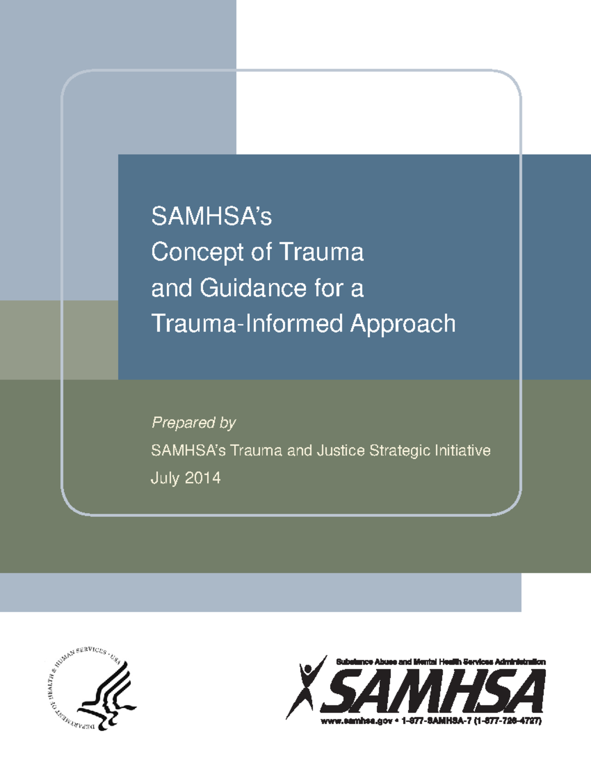 SAMHSA's Trauma-Informed Approach: Concepts and Implementation Guide ...