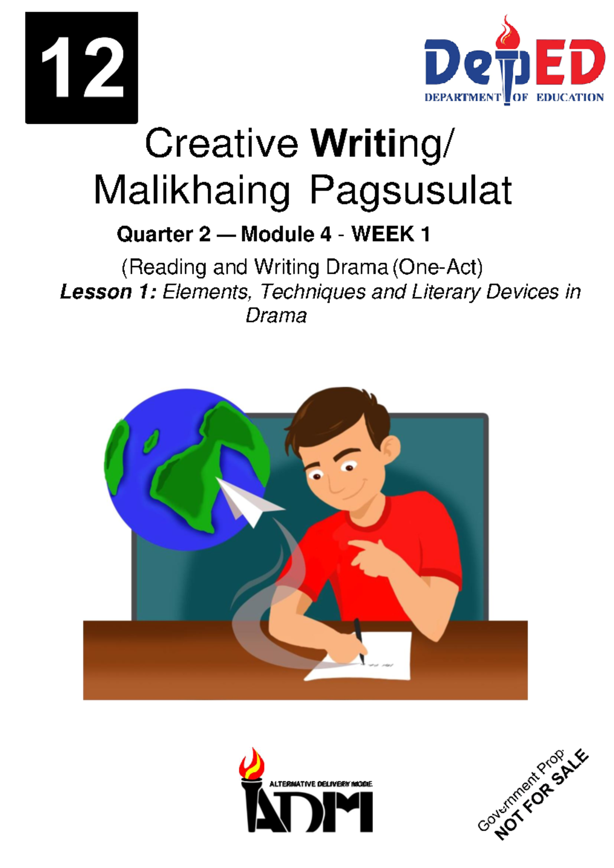 CW 2Q M4 W1: Elements & Techniques in Drama - Creative Writing - Studocu