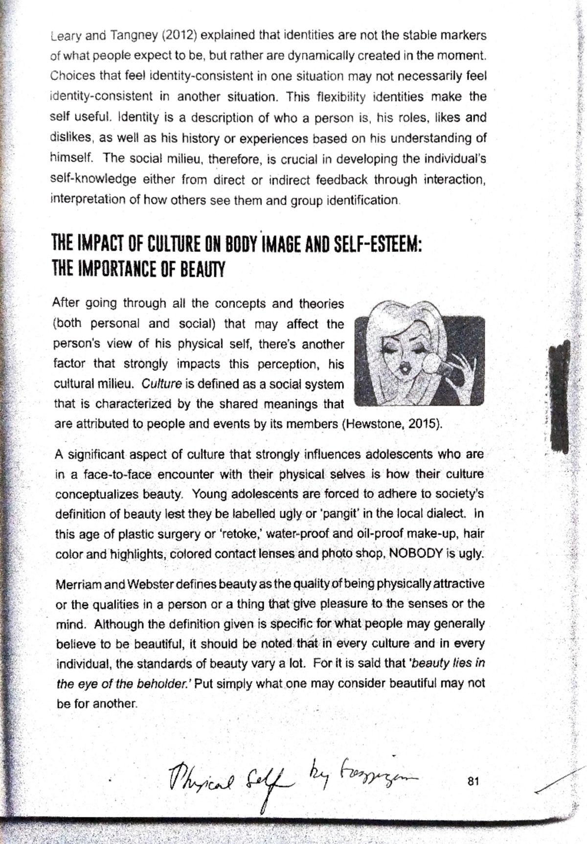 UTS Cultural Influences on Body Image and Self-Esteem: The Importance of Beauty - Studocu