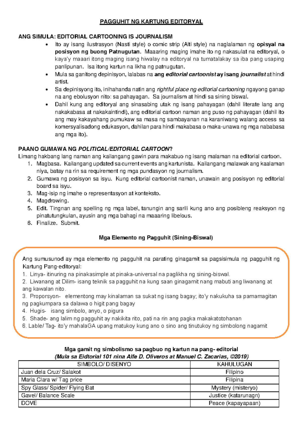 Editorial Cartooning Basics and Techniques for Journalism - Studocu