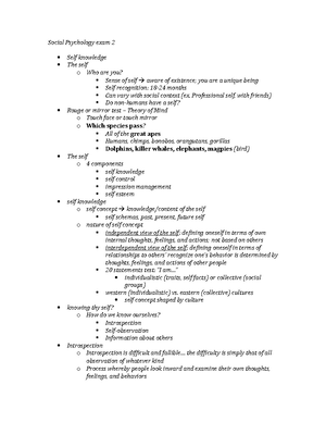 Social Psych EXAM 3 Study Guide - SOCIAL PSYCH EXAM 3 STUDY GUIDE ...