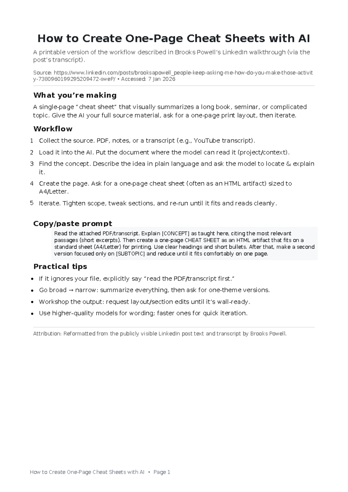 Creating AI Cheat Sheets: A Step-by-Step Guide - Studocu