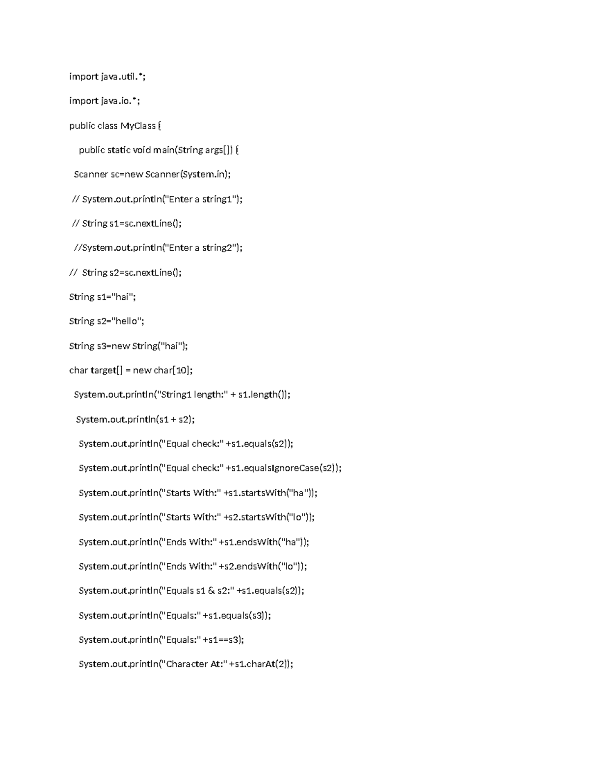 Java Programming Basics: Understanding String Manipulation - Studocu