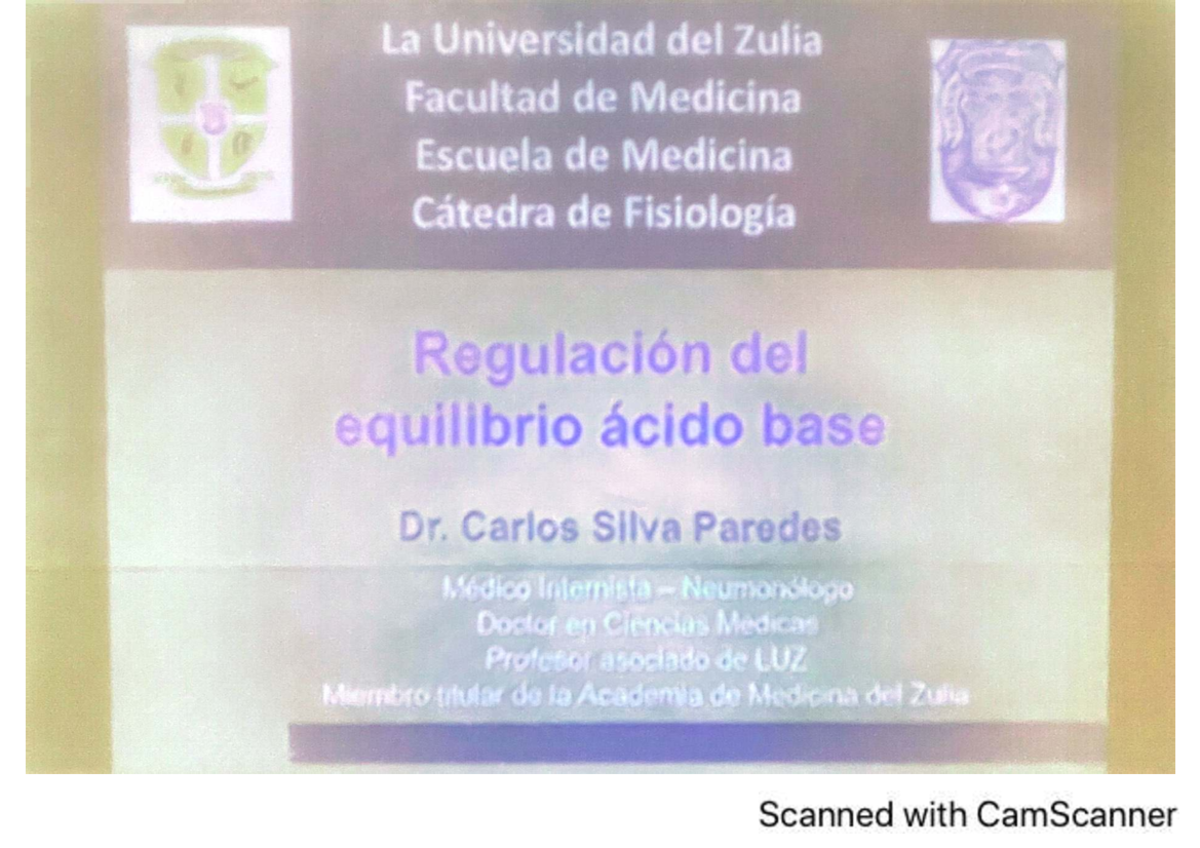 Regulación del Equilibrio Ácido-Base en Fisiología Médica - Resumen AB - Studocu