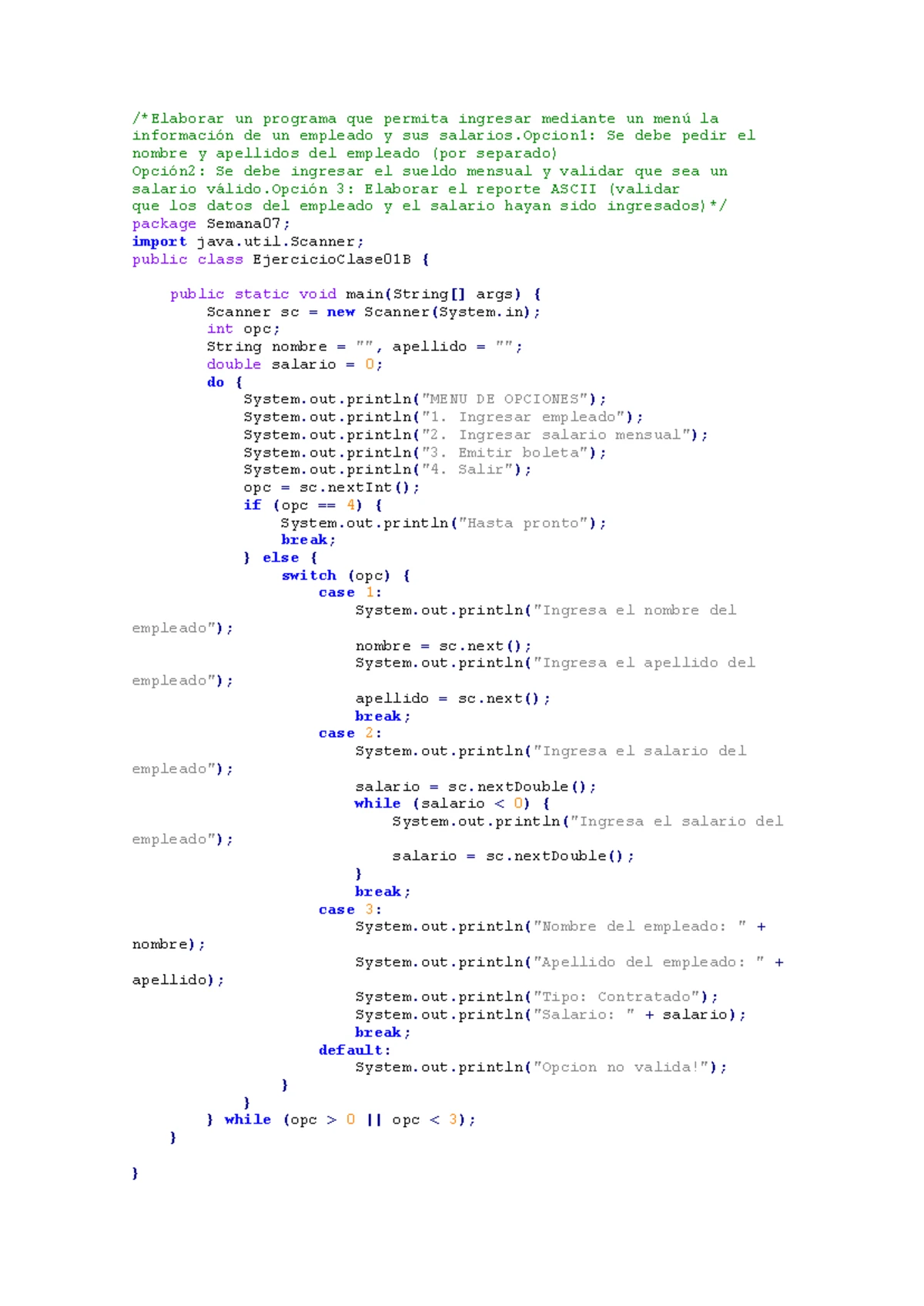 03 Tarea Semana 3 - Taller de programacion Taller de programacion Taller de programacion Taller ...