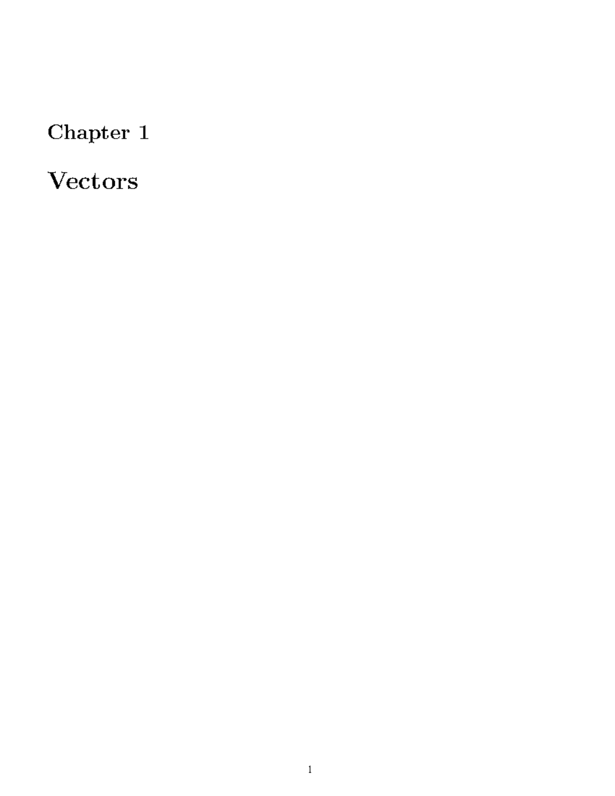 SN4 - Chapter 1: Introduction to Vectors and Their Properties - Studocu