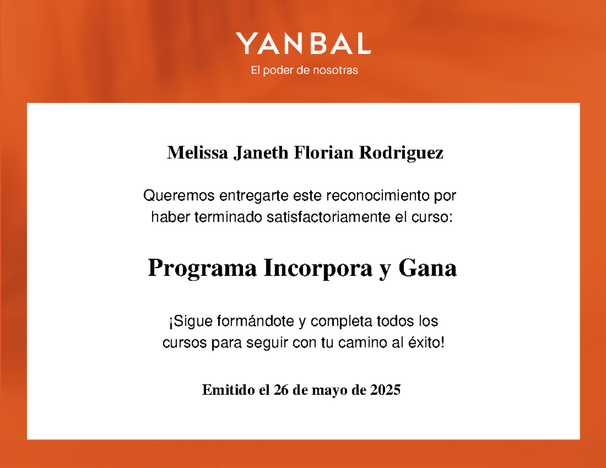 Certificado b61c7cb9c585 - Empleabilidad - Melissa Janeth Florian ...