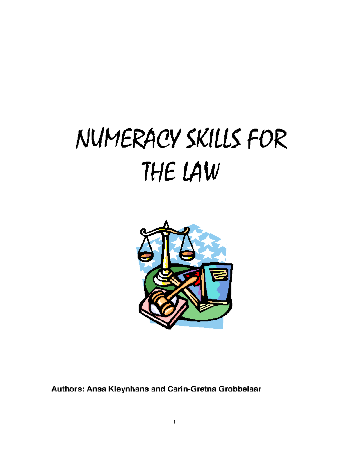 Numeracy Skills for Law Students (MATH 101) - Course Overview and ...