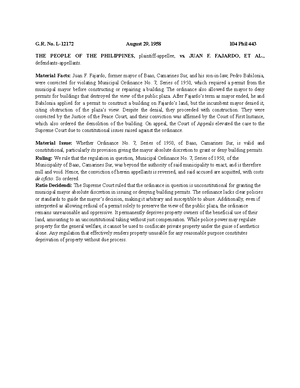 Consti 43 - case number 43 - G. No. L-3144 November 19, 1907 9 Phils ...