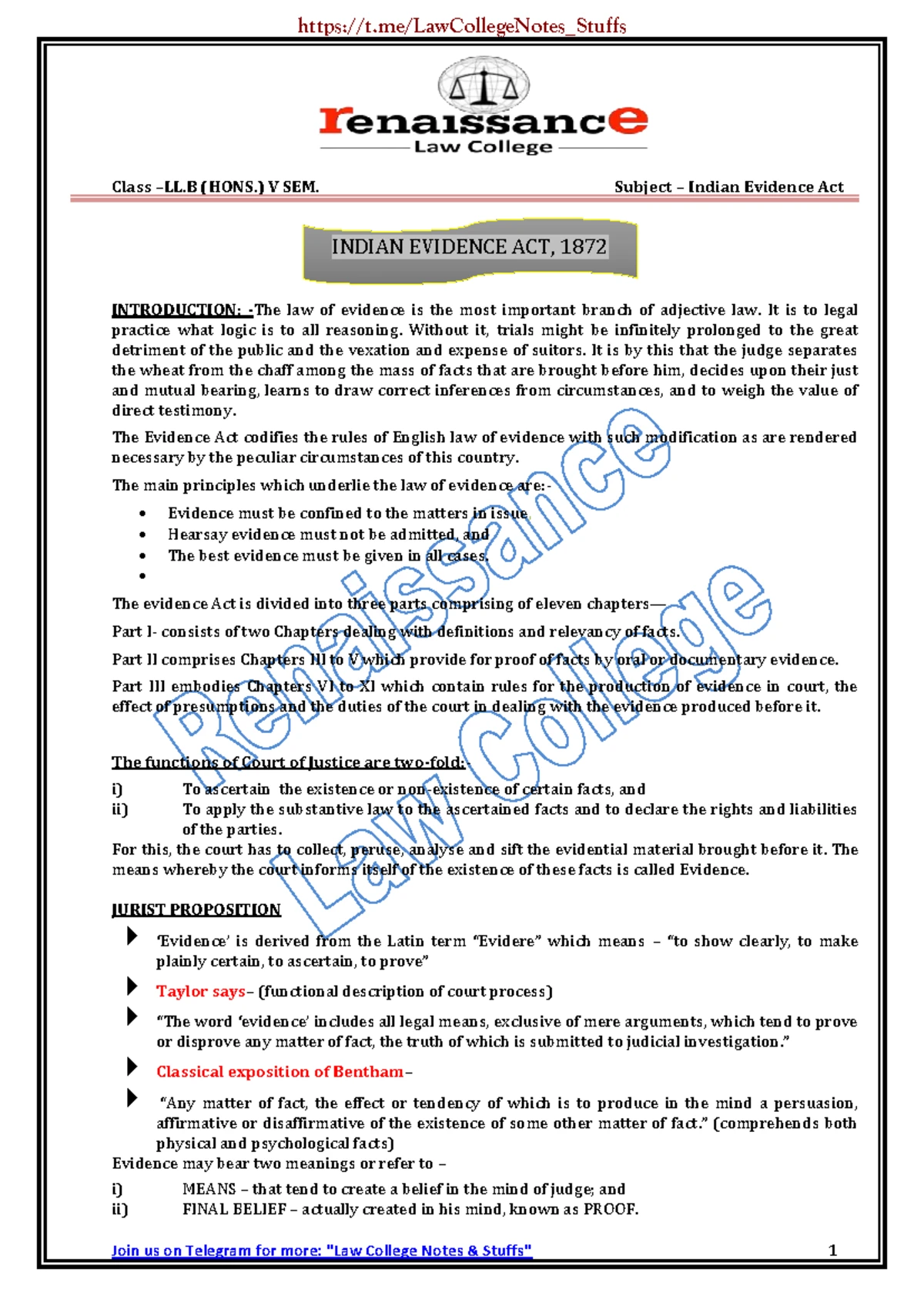 Leagal language notes - Unit-II Introducing Legal English 2 Legal ...