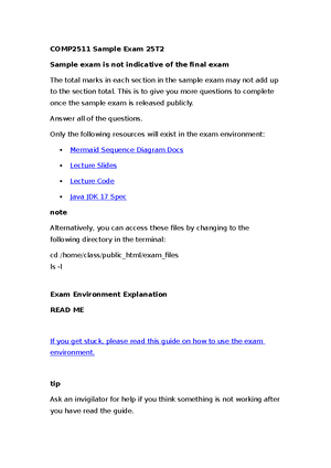 COMP2511 - UNSW Sydney - O-O Design & Programming - Studocu