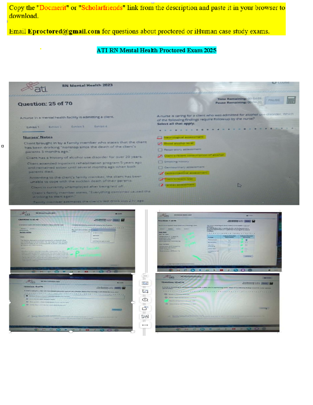 ATI RN Mental Health Proctored Exam 2025: Key Concepts & Practice ...