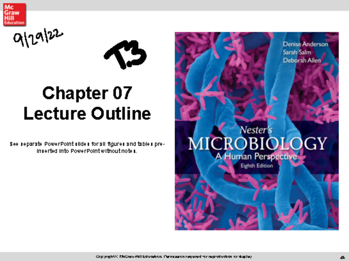 BIO205 chapt 7 - Topic 3 Notes - Copyright © McGraw-Hill Education ...