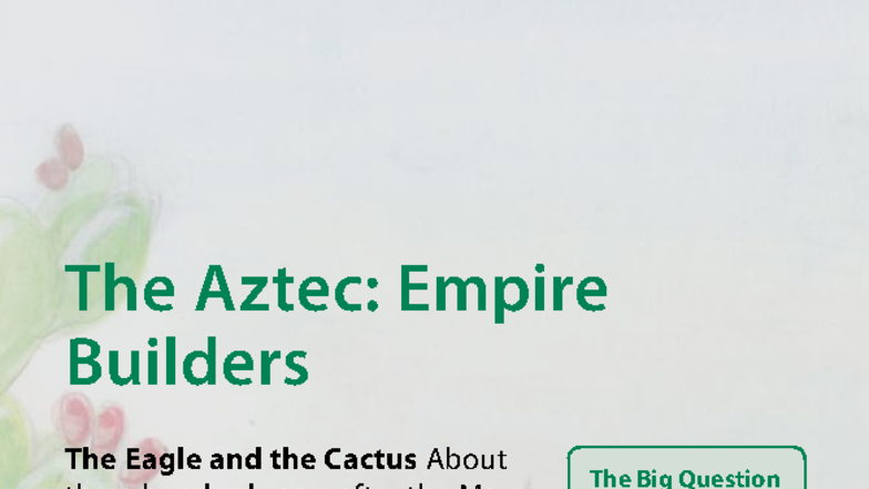 02 - Aztec Empire: Builders of Tenochtitlán and Human Sacrifice - Studocu