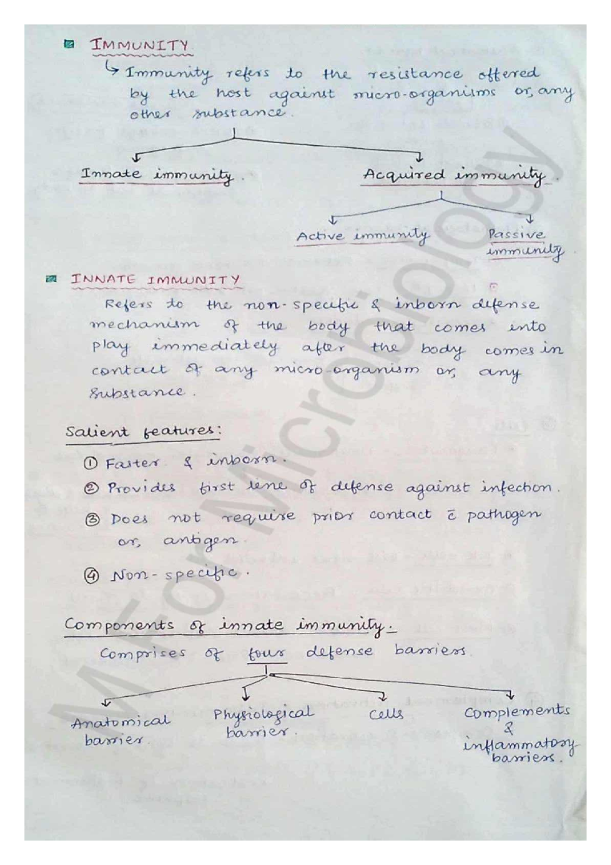 IMMUNITY: Overview of Innate and Acquired Mechanisms - Studocu