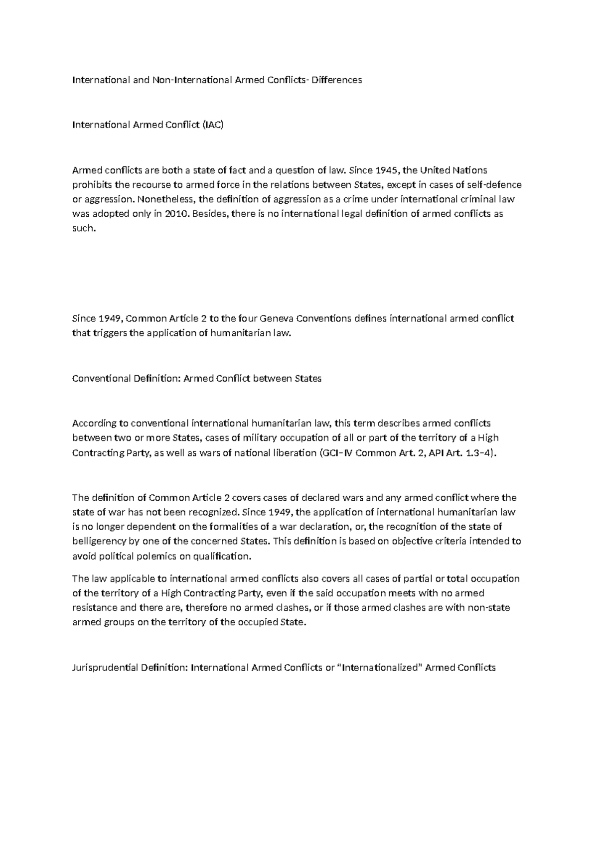 Principles of Protection in IHL: Distinction, Proportionality ...