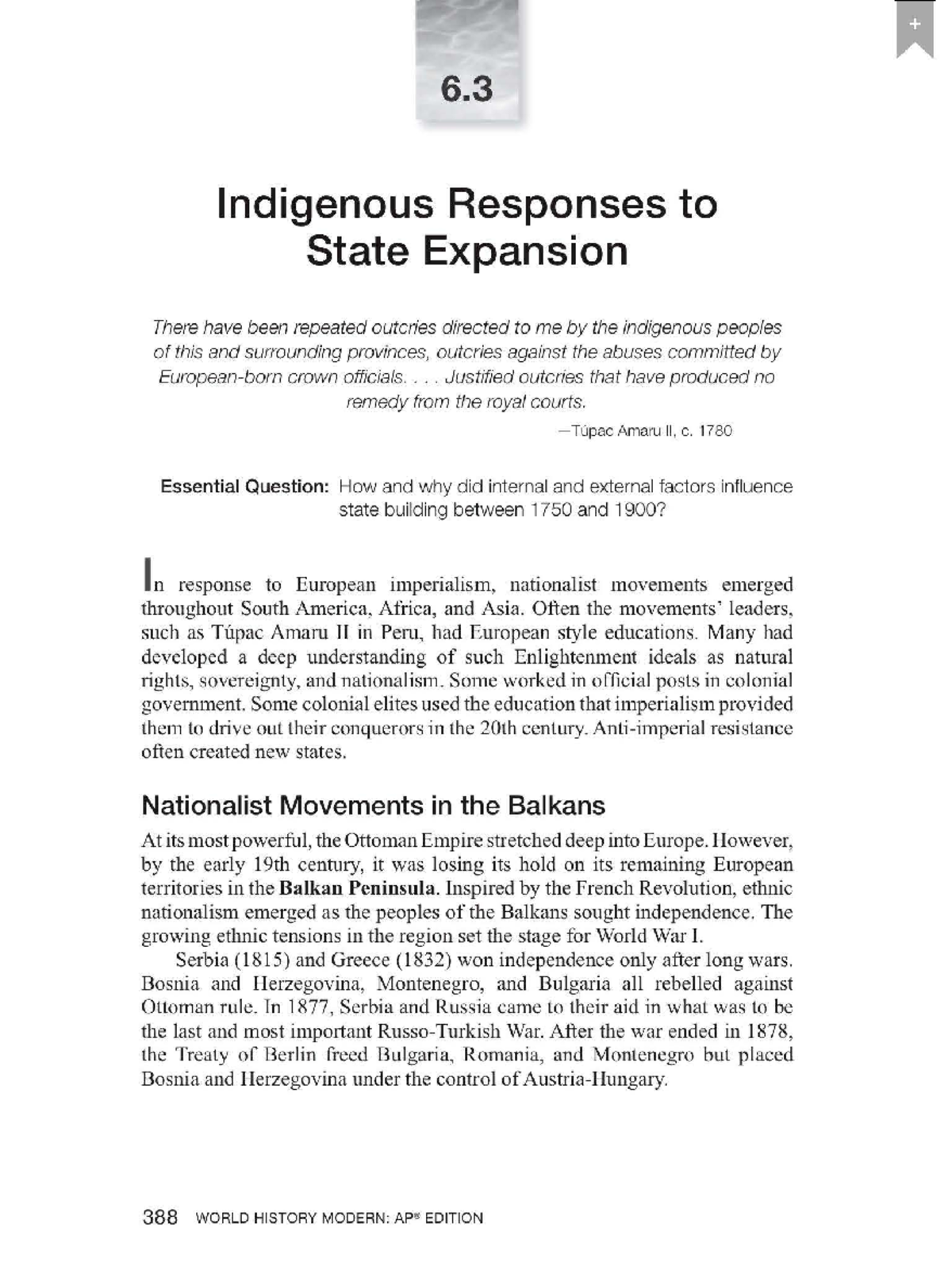 Indigenous Resistance to State Expansion: A World History Overview - 6 ...