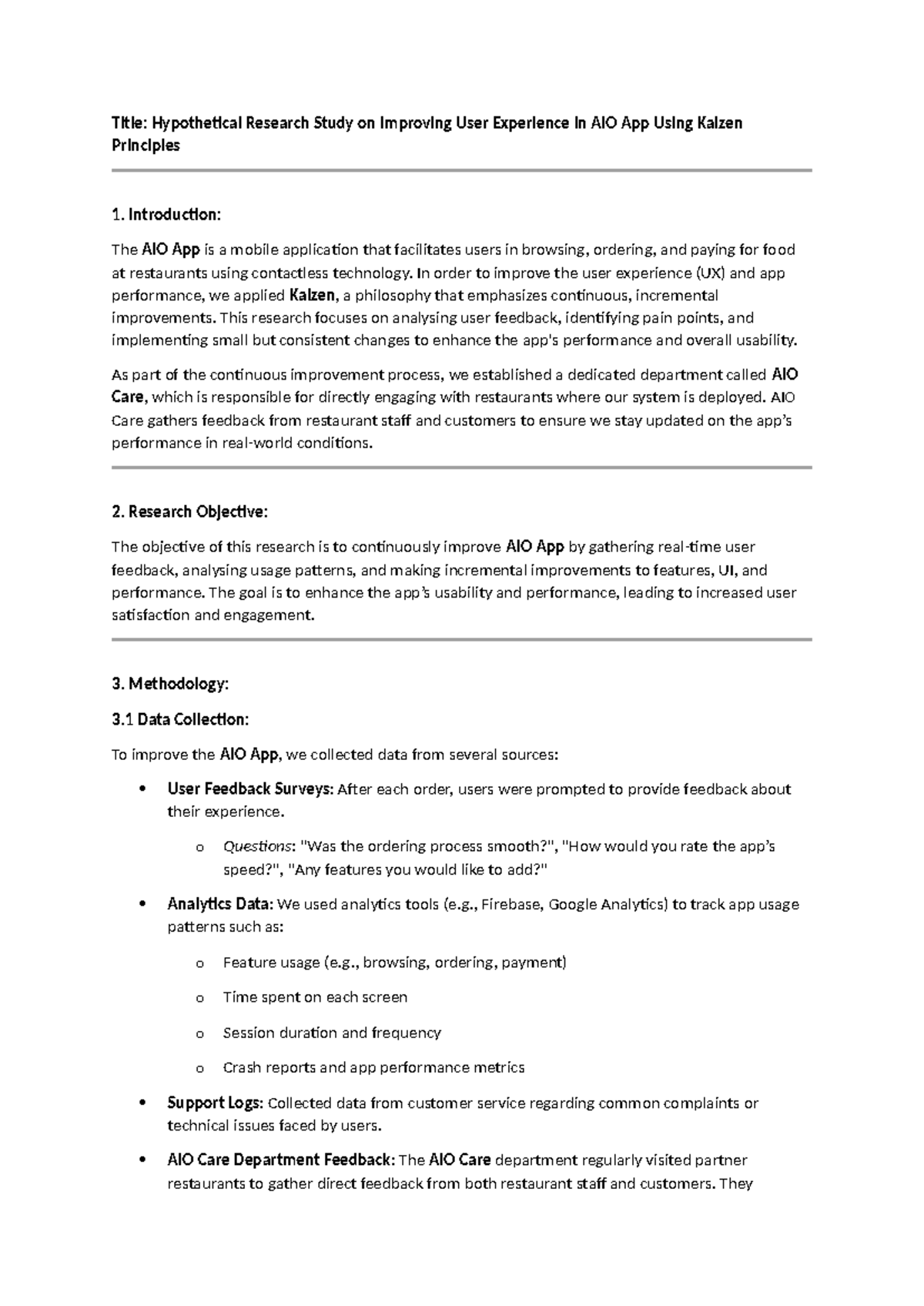 Title: AIO App UX Improvement Study Using Kaizen Principles - Project ...
