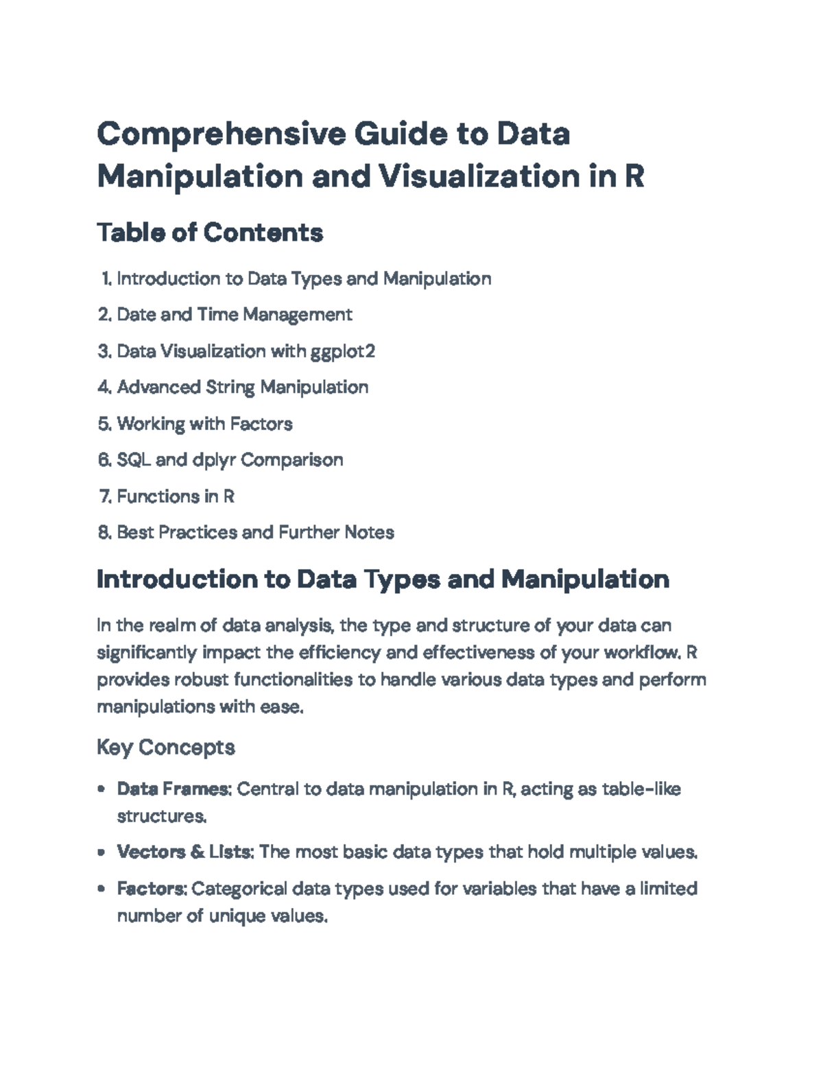Comprehensive Guide to Data Manipulation & Visualization in R ...