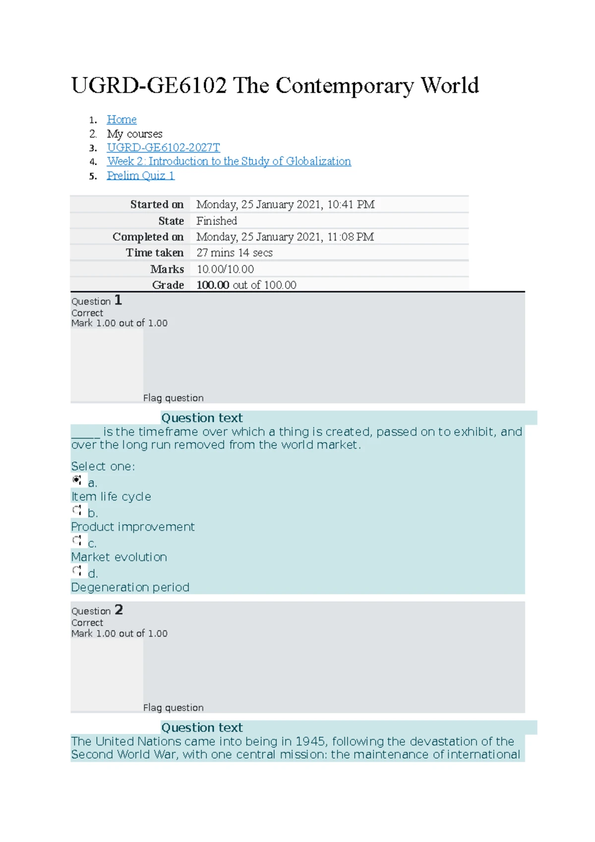 UGRD GE6100 Understanding the Self created by Patrick Jhon G - This ...