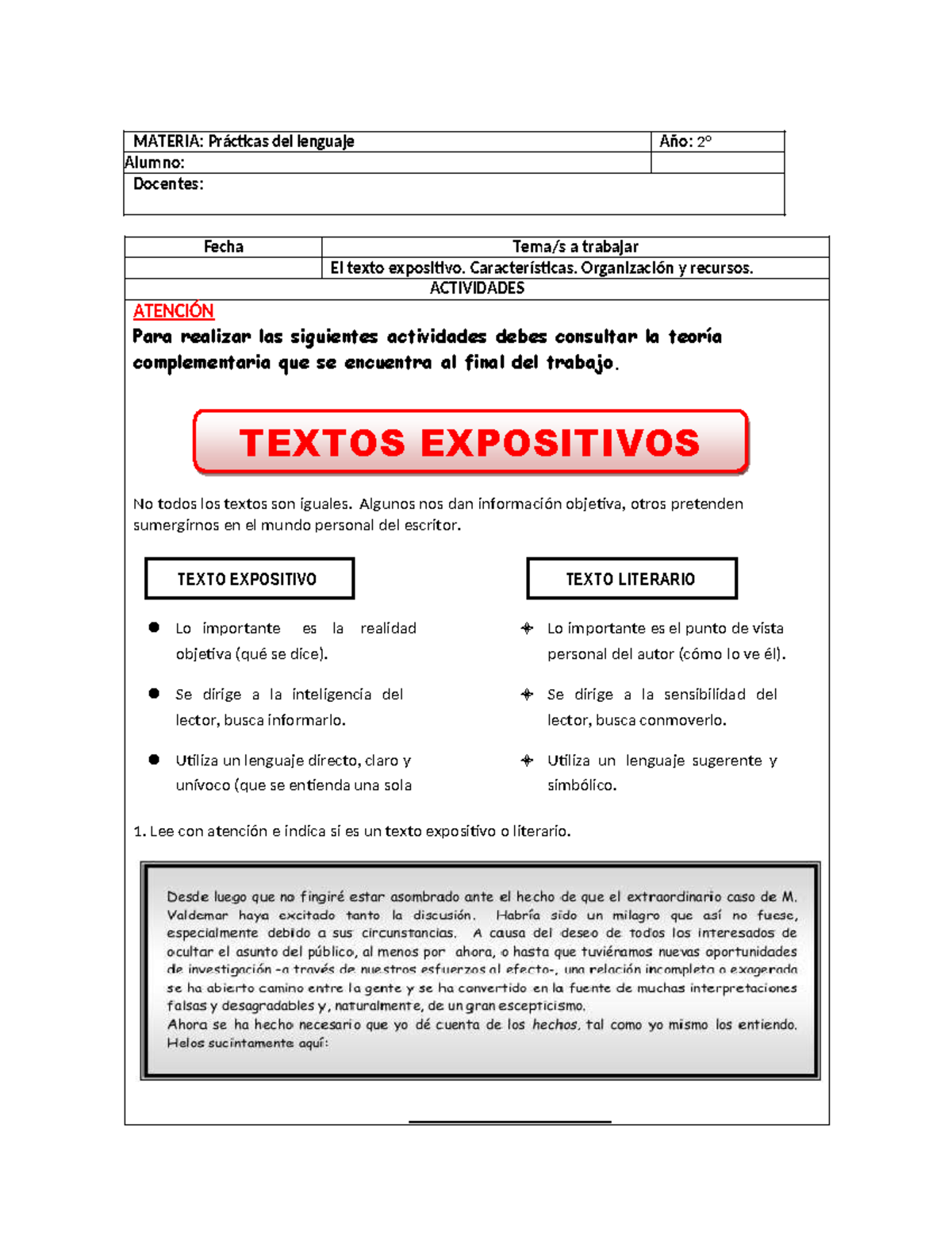 Texto Expositivo Sus Caracteristicas Y Ejemplos Para Nios Pdf - Infoupdate.org