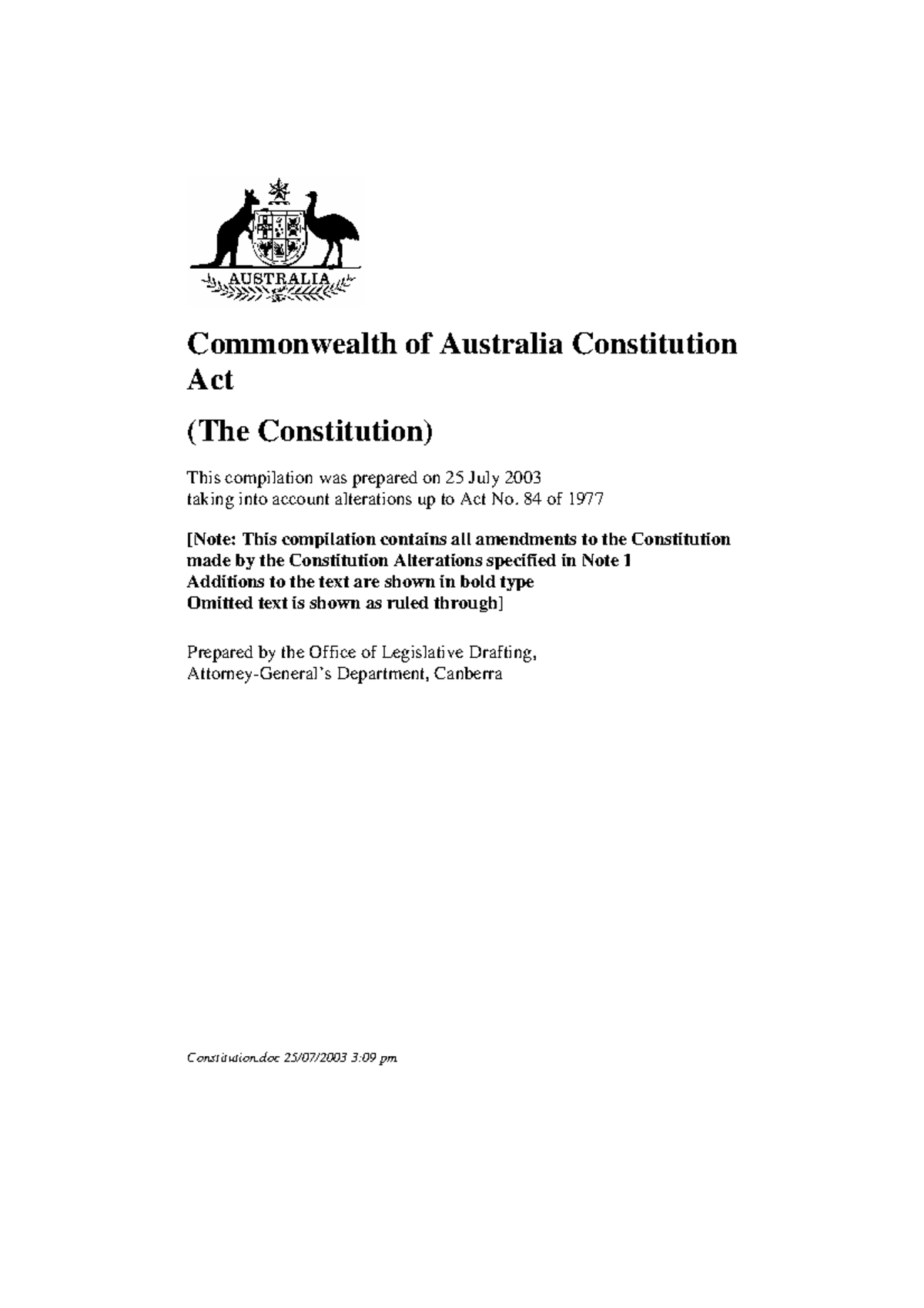Constitution full-text - Constitution 25/07/2003 3:09 pm Commonwealth ...