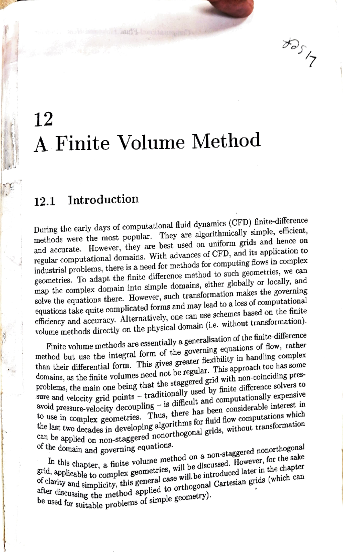 CFD-FVM - Introduction to Finite Volume Method in Fluid Dynamics - Studocu